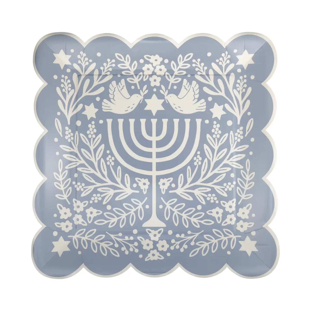 Hanukkah Peace Collection Dinner Paper Plate- 8 Pack– Peace Love Light Shop