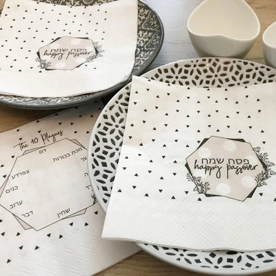 Passover Napkins, Ten Plague for Dipping, Passover Decorations/Gift- 2 ...